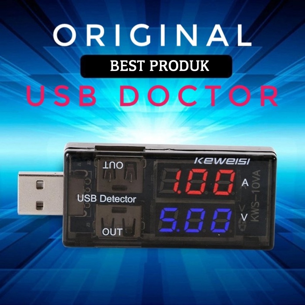 Jual USB CHARGER DOCTOR POWER CURRENT AND VOLTMETER TESTER / MULTIMETER ...