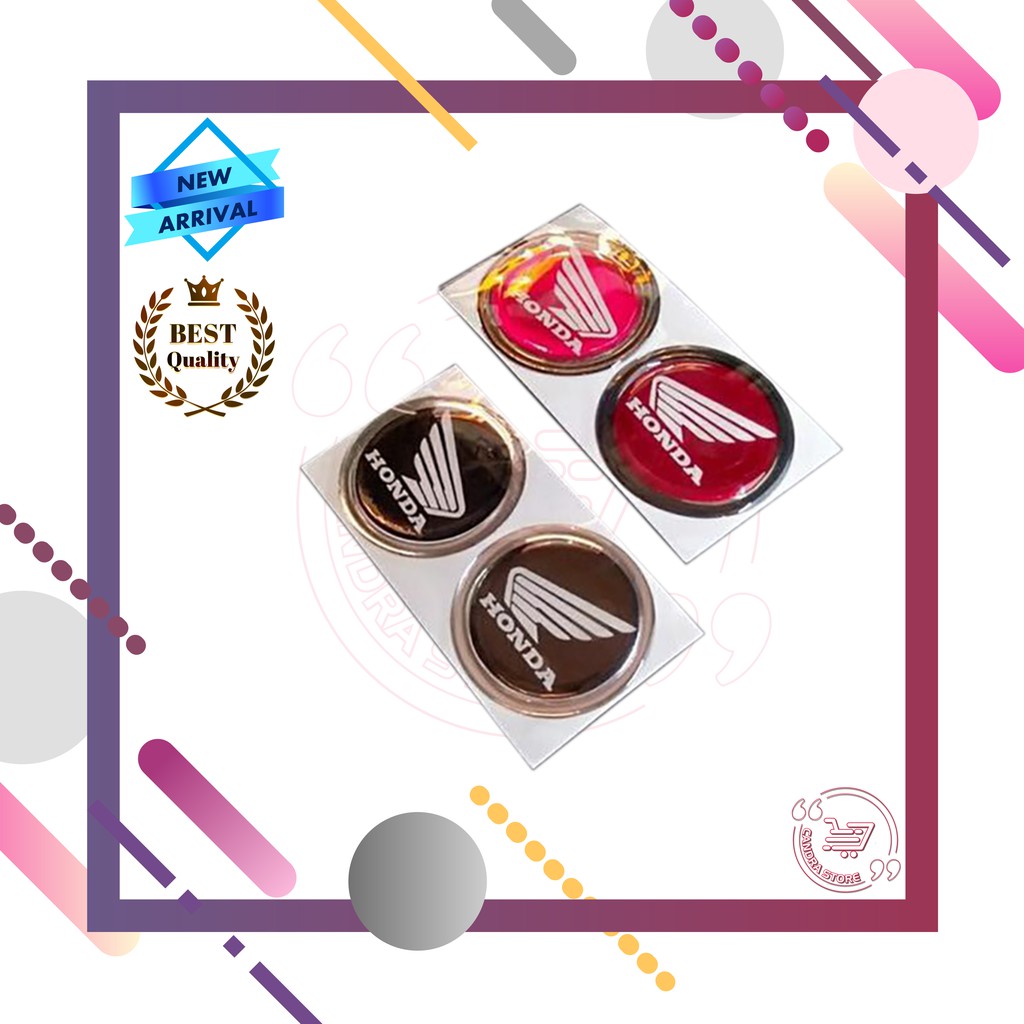 Jual Stiker Emblem Timbul Honda Bulat Stiker Timbul Stiker Honda Stiker ...
