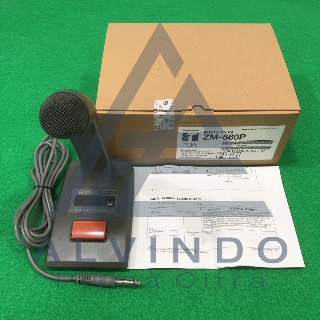 Jual TOA ZM-660P (Paging Microphone / Mikrofon Paging / ZM 660 P ...