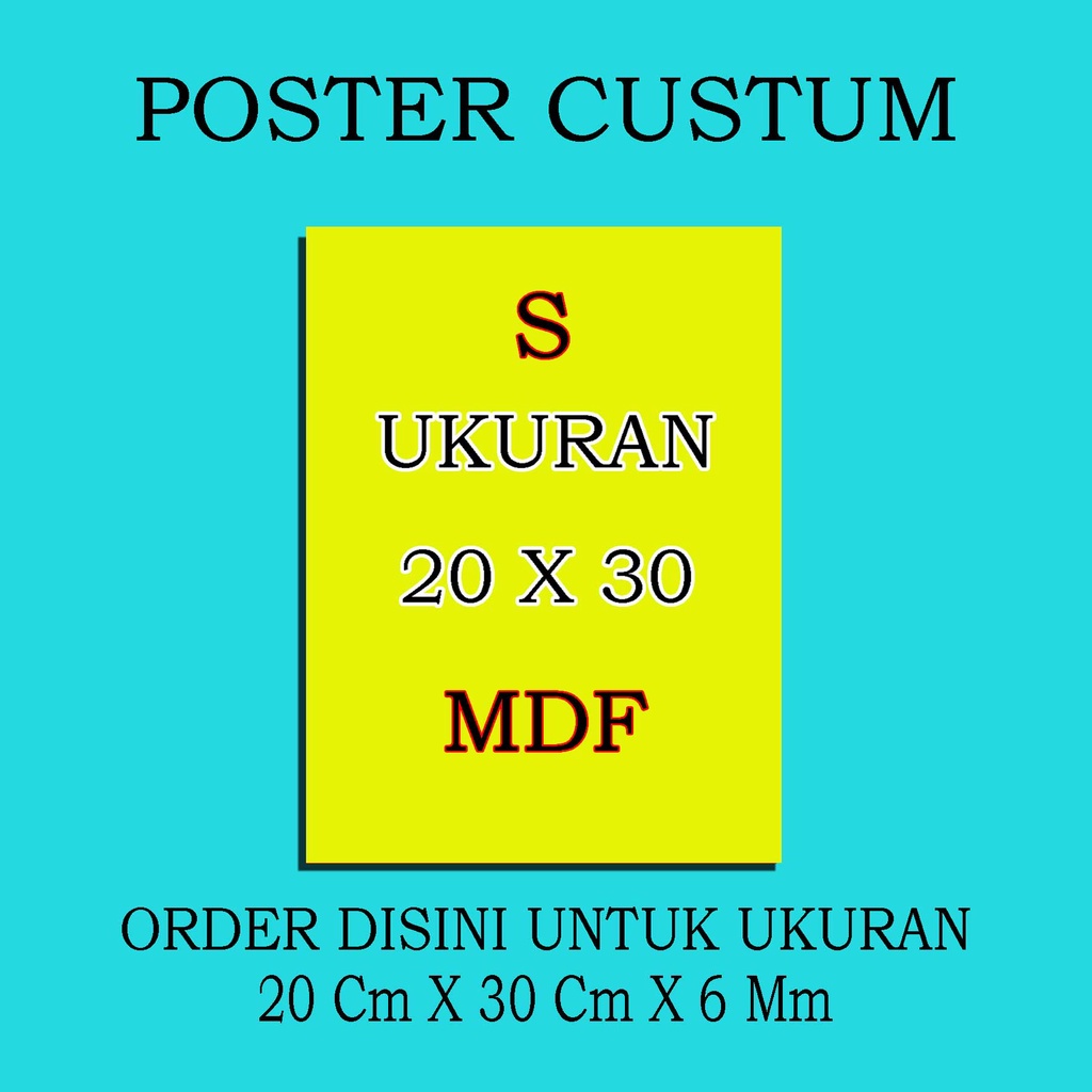 Jual Poster Kayu Hiasan Dinding Design Suka Suka Costum Ukuran S 20 x ...