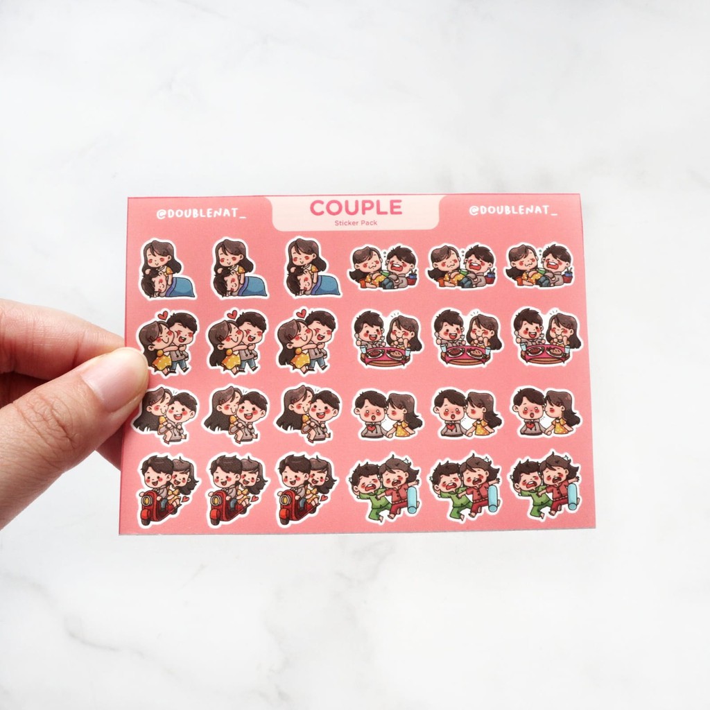 Jual DoubleNat Sweet Couple Stickers | Shopee Indonesia