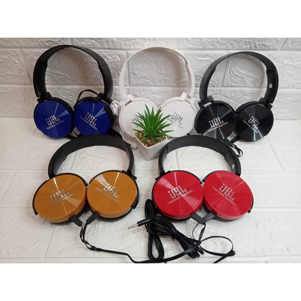 Jual Headset Handphone bando J.B.L XB-450AP Extra Bass Headset Bando ...