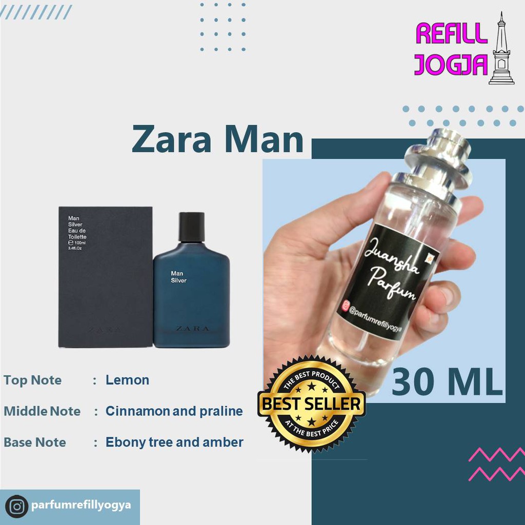 Jual Parfum ZARA MAN | Inspired by ZARA | parfum | unisex | 30 ml | edp | Shopee Indonesia