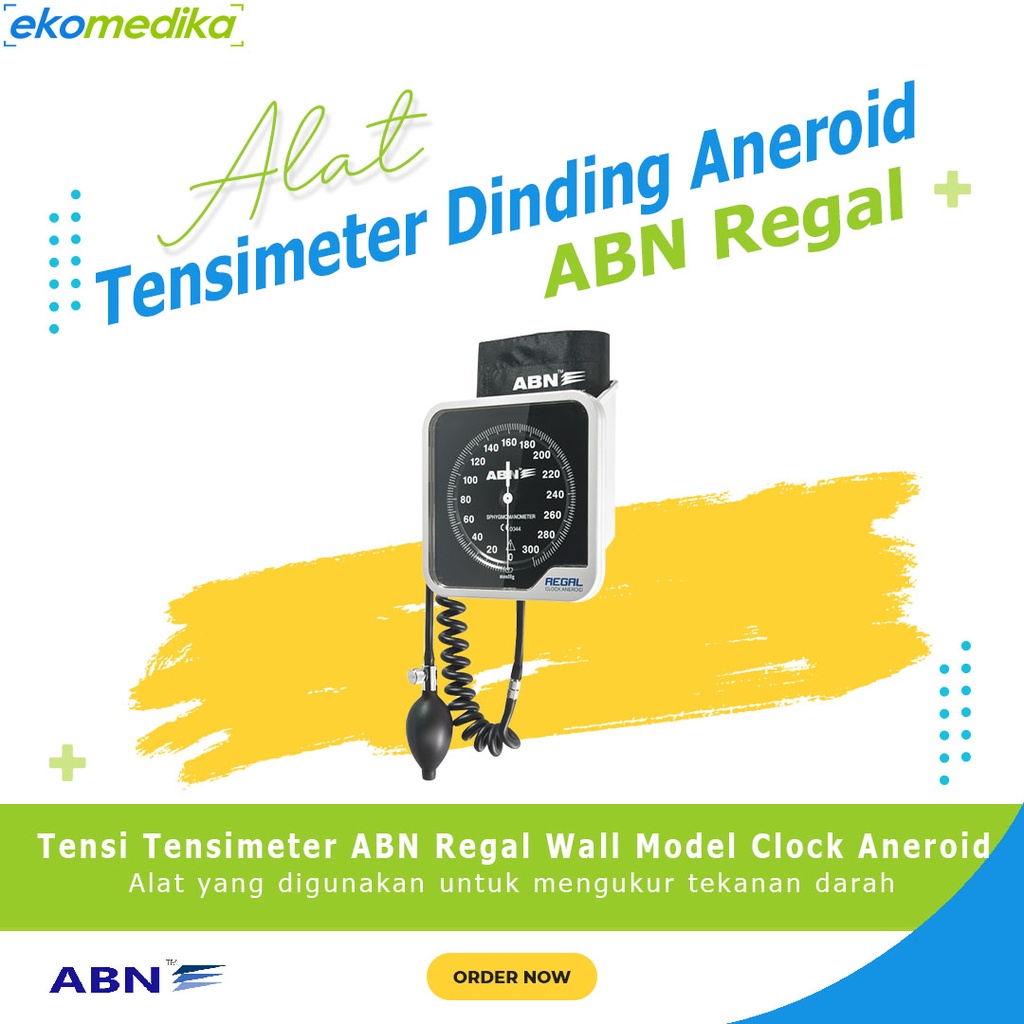 Jual ABN Regal Wall Tensimeter Dinding ABN / Tensi ABN Regal Clock ...