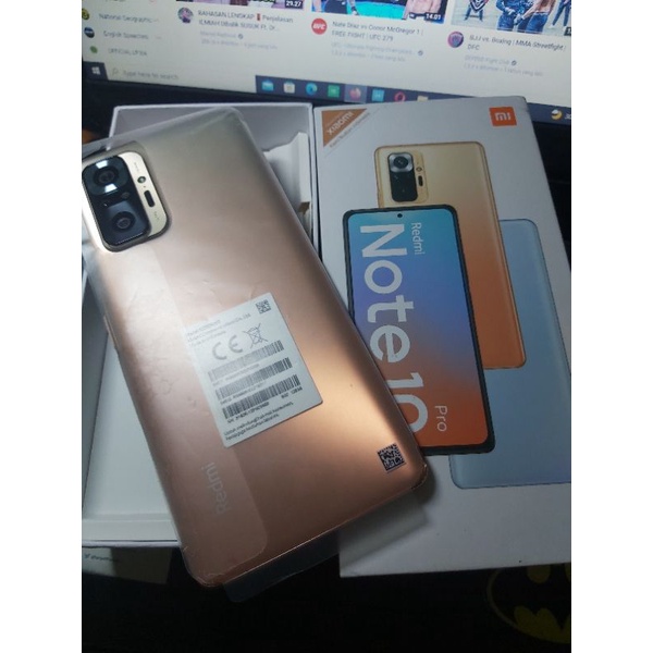 Jual Redmi Note 10 Pro 6GB/64GB 6GB/128GB 8GB/128GB SECOND FULLSET ...