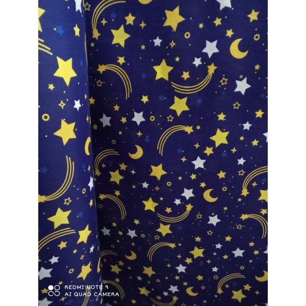 Jual kain meteran karakter bulan bintang 100x240cm | Shopee Indonesia