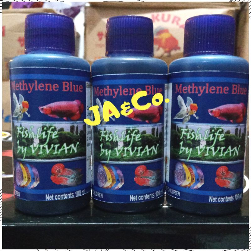 Jual vivian methylene methyline blue obat biru penyakit ikan white spot | Shopee Indonesia
