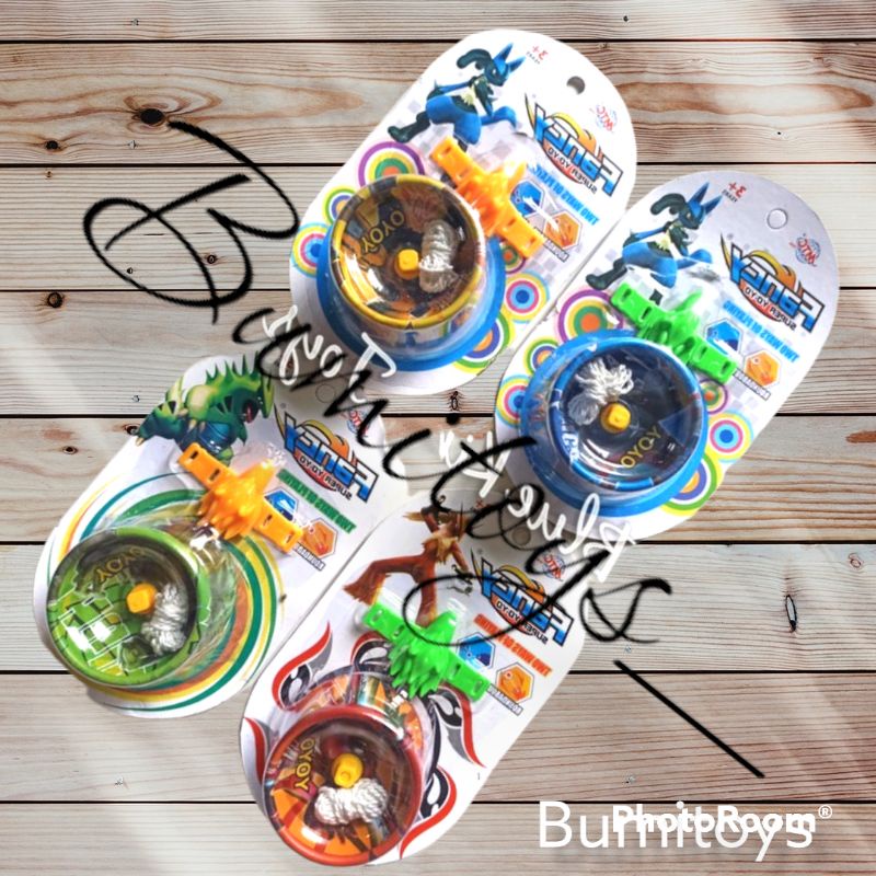 Jual mainan yoyo besi karakter / yoyo bearing / mainan anak murah ...