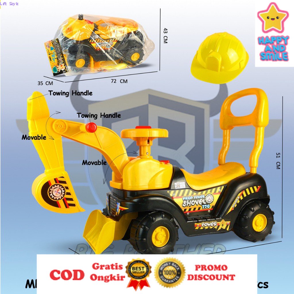 Jual MAINAN Excavator Eskavator Eskafator Beco Beko Keruk Bisa Di Naiki ...