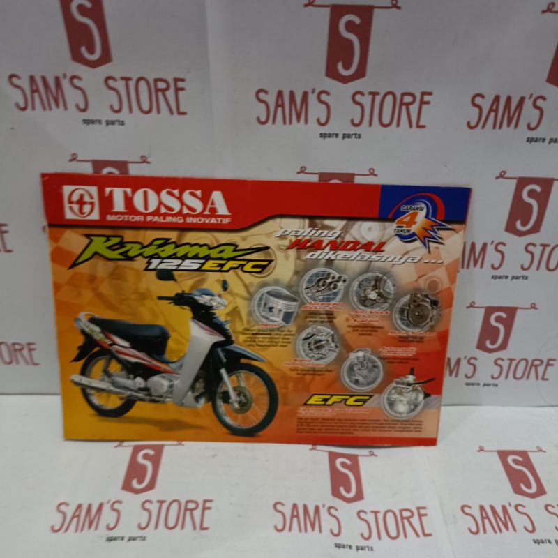 Jual Brosur TOSSA KRISMA 125 EFC | Shopee Indonesia
