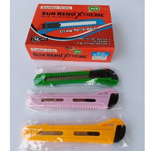 Jual Pisau Cutter, Kater, Cutter Knife besar SUNRENO XTREME, 1dus ...