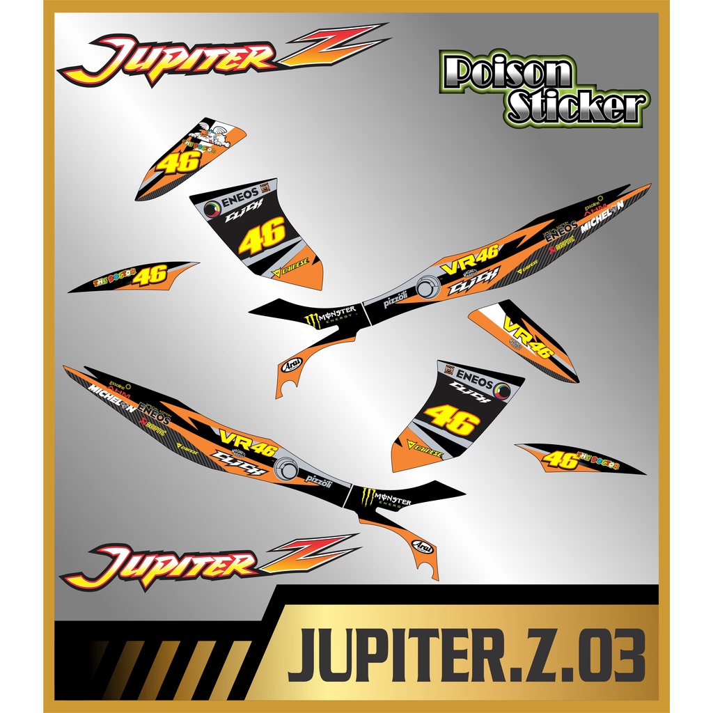 Jual STRIPING STICKER JUPITER Z STIKER JUPITER Z NEW STICKER LIS LIST ...