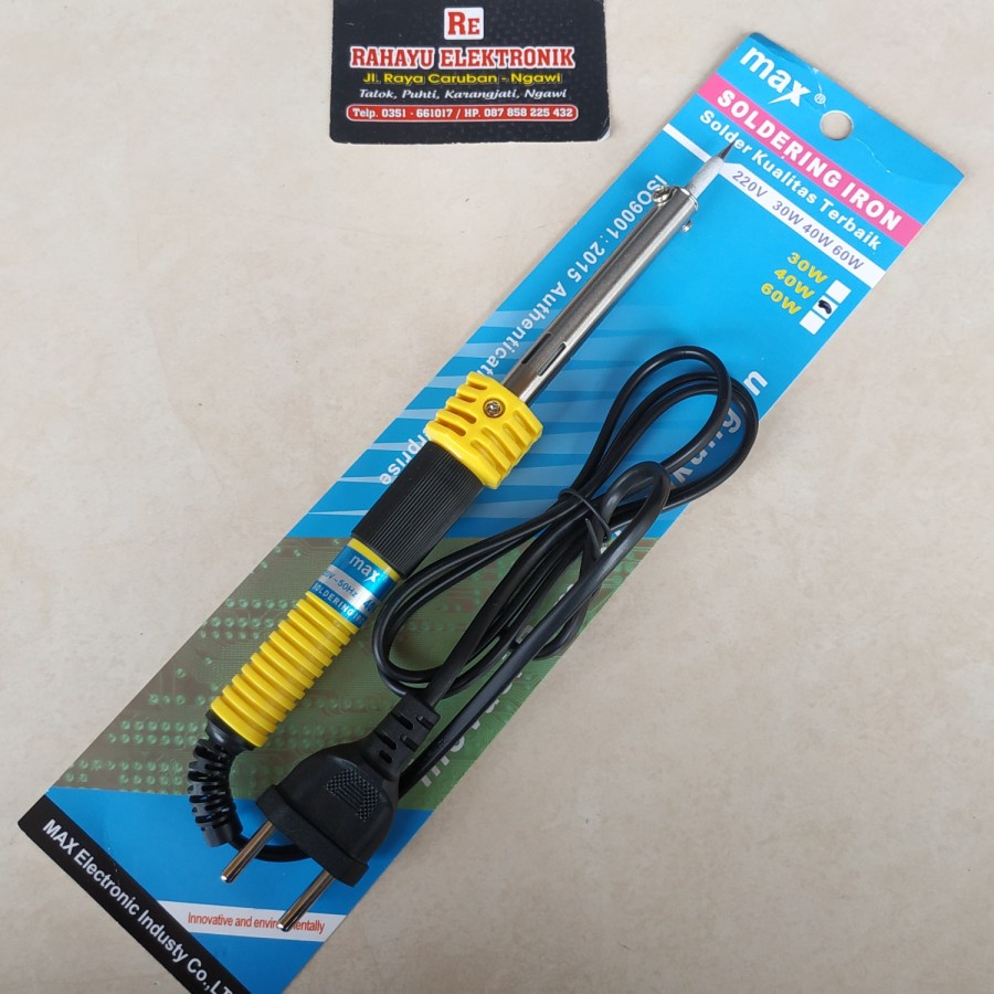 Jual SOLDER TIMAH Berkualitas MAX Soldering Iron 40W 60W MAX Solder MAX ...