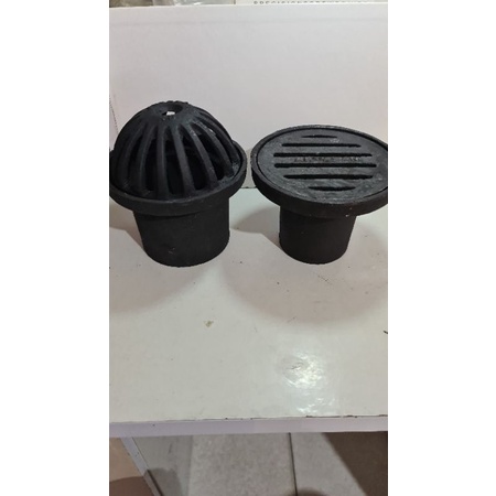 Jual Roof drain cast iron/besi 4 inch. saringan Talang air besi 4 inch ...