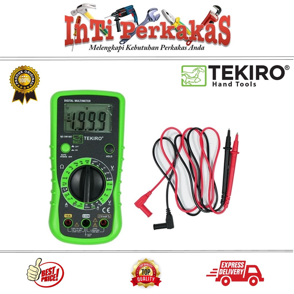 Jual TEKIRO DIGITAL MULTIMETER MULTI TESTER AVO METER DIGITAL ALAT ...