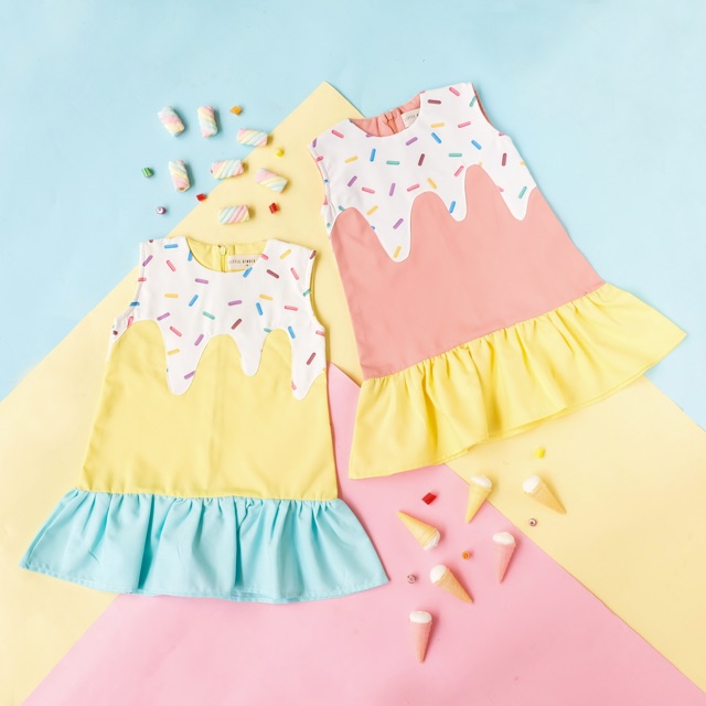 Jual ICE CREAM DRESS / ICE CREAM COLLECTIONS / DRESS ANAK | Shopee ...