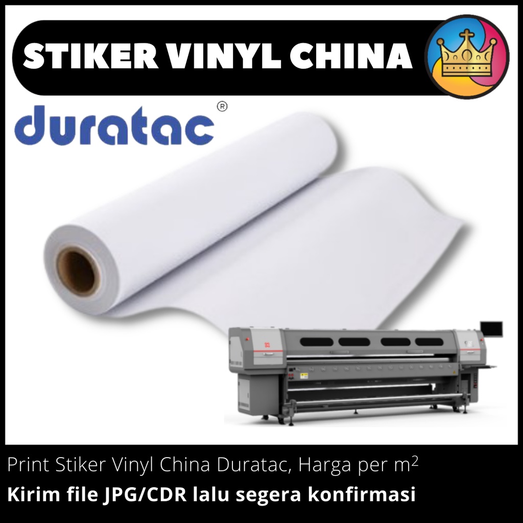 Jual Print Cetak Indoor Sticker Stiker Bahan Vinyl China Duratac ...