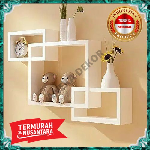 Jual Tempat Rak Dinding Tembok Kotak Minimalis Sudut Gantung Dekorasi ...