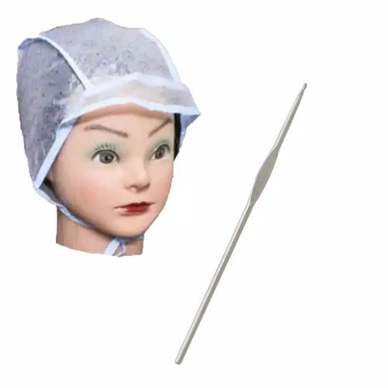 Jual Topi Highlight Rambut Plastik / Karet | Topi Untuk Semir Rambut ...