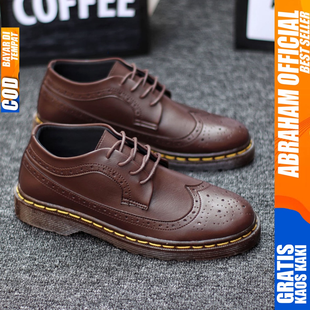 Jual Abraham Wingtif - Sepatu Boots Pantofel Pria Low Boot Docmart ...