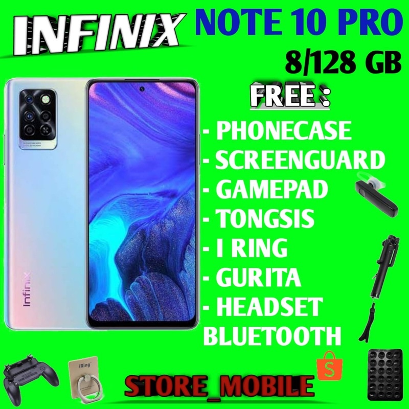 Jual INFINIX NOTE 10 PRO 8/128 RAM 8GB ROM 128GB GARANSI RESMI | Shopee ...