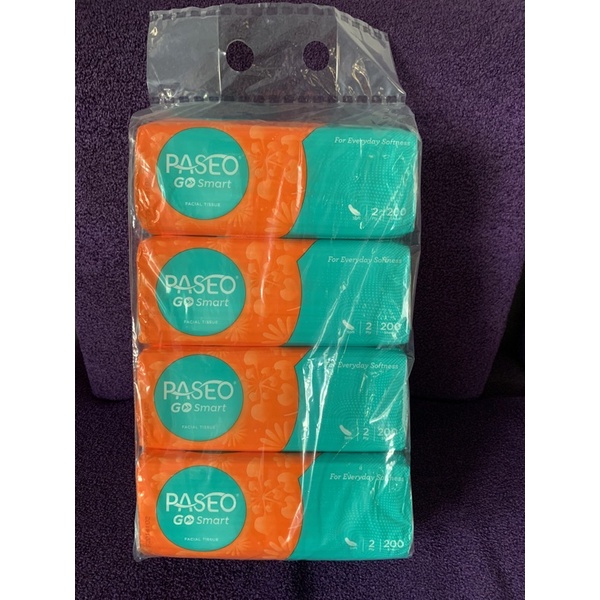 Jual PASEO GO SMART 200 sheets 2 PLY isi 4 | Shopee Indonesia