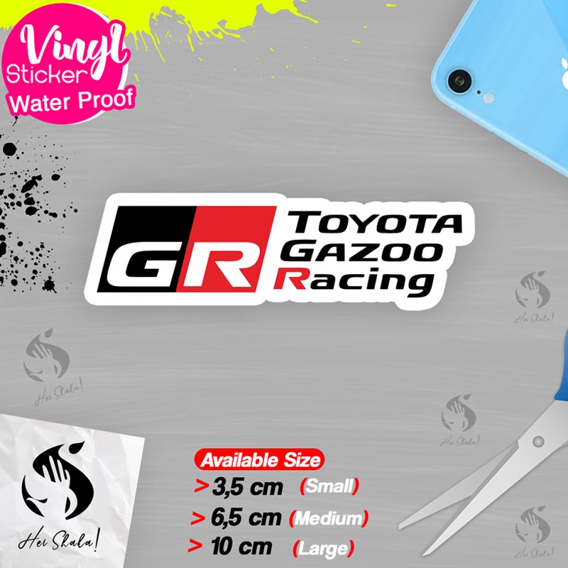 Jual Stiker Toyota Gazoo Racing Sticker Racing Ngabers Bahan Vinyl Anti ...