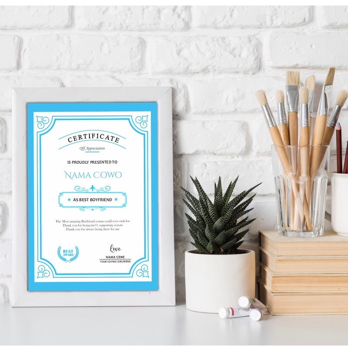 Jual [CUSTOM] KARTU PACARAN | SERTIFIKAT PACARAN SUDAH TERMASUK PIGORA ...