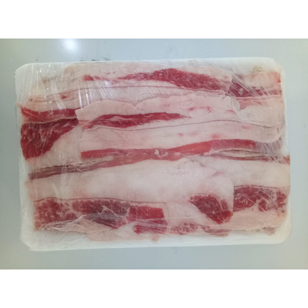 Jual A BLACK ANGUS SHORT PLATE BEEF SLICED 500GR | Shopee Indonesia