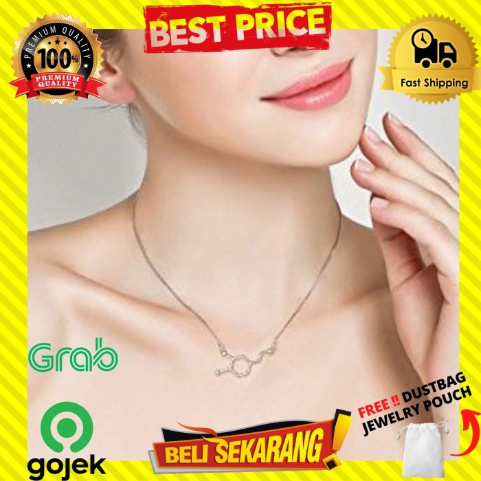 Jual KALUNG RANTAI WANITA TITANIUM RUMUS KIMIA SILVER PREMIUM KOREA K184 | Shopee Indonesia
