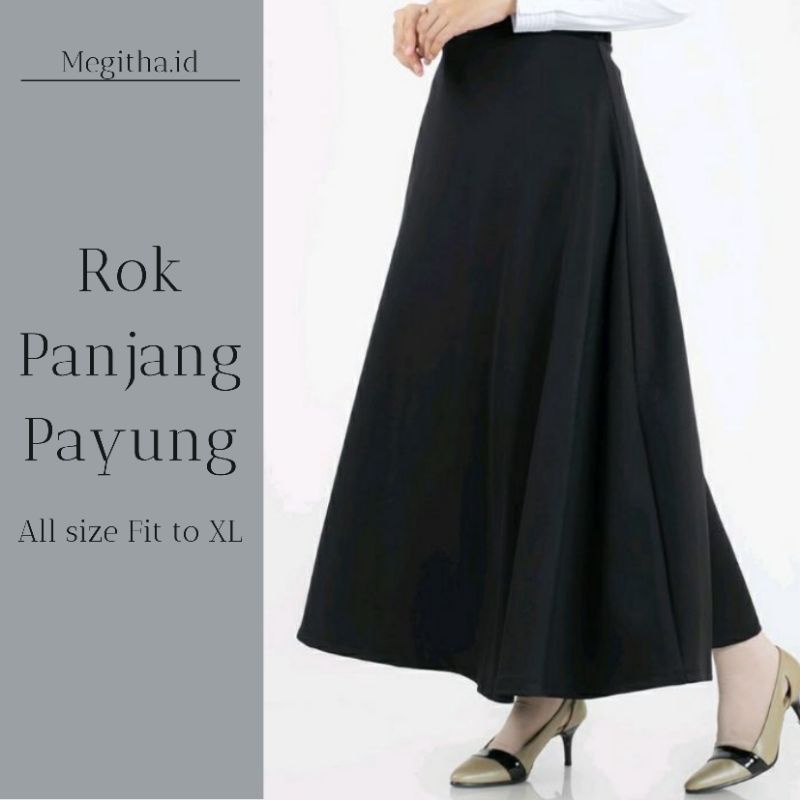 Jual Rok Panjang Wolfis | Rok Payung | Shopee Indonesia
