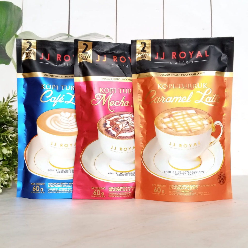 Jual JJ Royal Coffe Latte/Caramel/Mocha Ground Coffee/Kopi Tubruk Inner ...