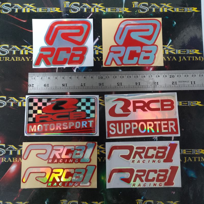 Jual stiker cutting hologram RCB racing motor sport | Shopee Indonesia