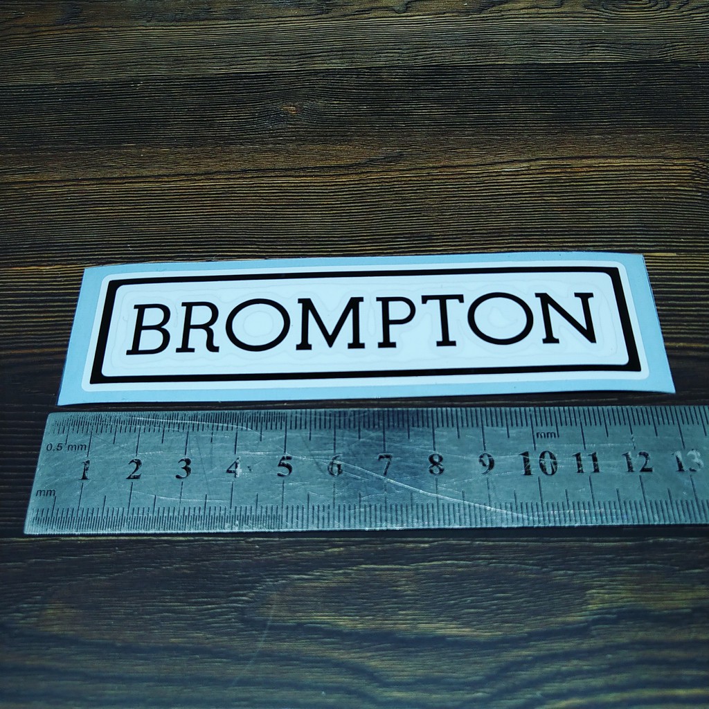 Jual Cutting Sticker Brompton dua warna 12cm | Shopee Indonesia