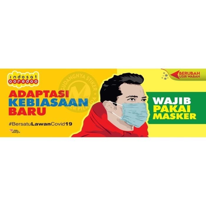 Jual BANNER FLEKSI 3X1 WAJIB MASKER UNTUK PERUSAHAAN (CUSTOM) | Shopee ...