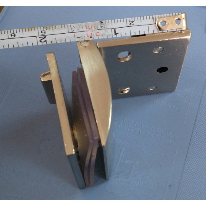 Jual Engsel Kaca Jepit Sekrup Stainless Steel Cembung Glass Hinge ...