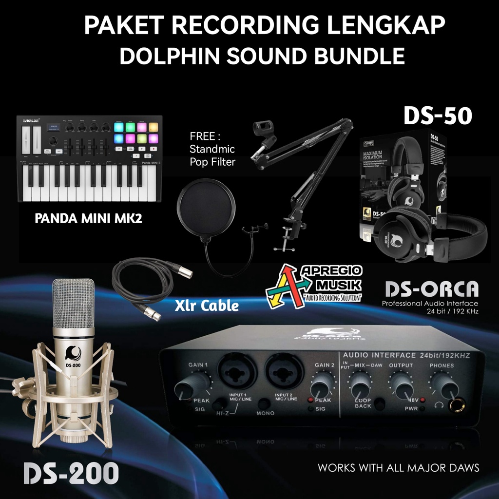 Jual Paket Recording Dolphin Sound DS Orca DS5A DS200 DS50 Super ...