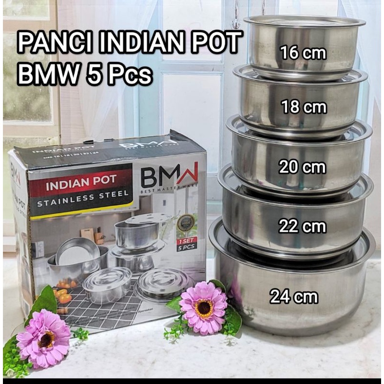 Jual PANCI INDIA POT 16/24 BMW 5 Pcs | Shopee Indonesia