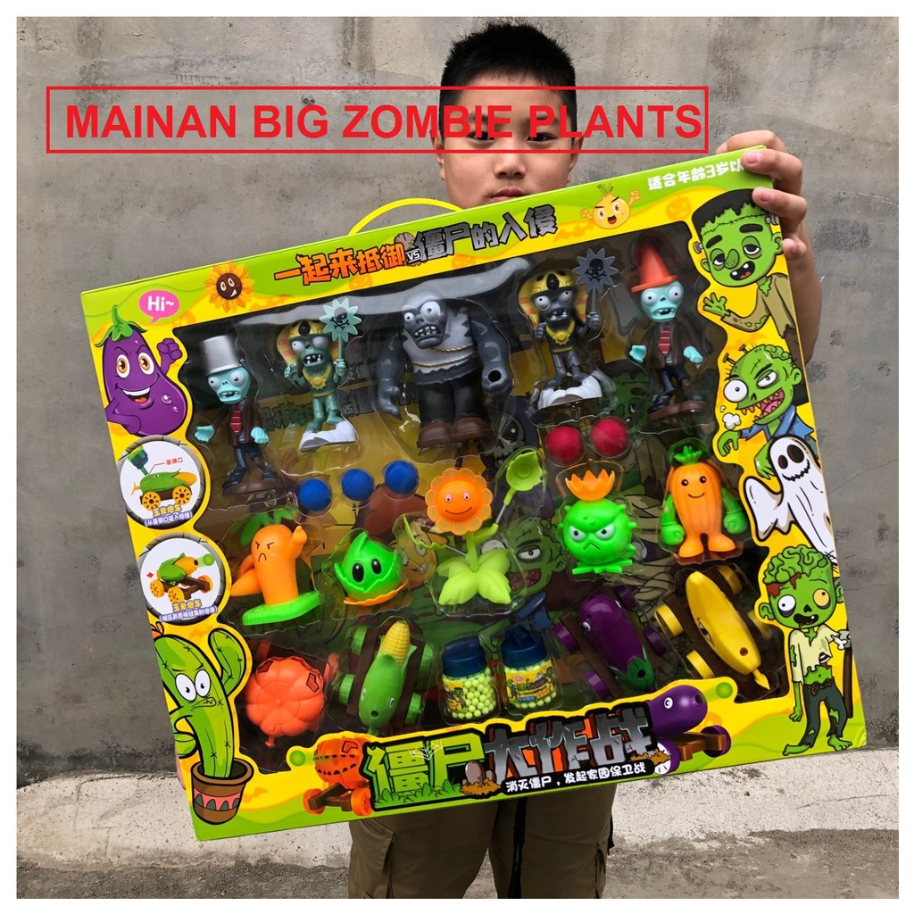 Jual MAINAN ANAK FIGURE ZOMBIE VS PLANT TEMBAK ZOMBIES SHOOT ADA BOLA ...
