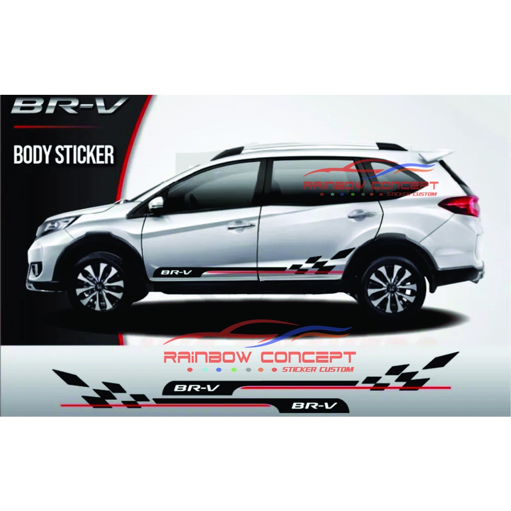 Jual stiker brv sticker brv list cutting sticker mobil honda brv keren ...