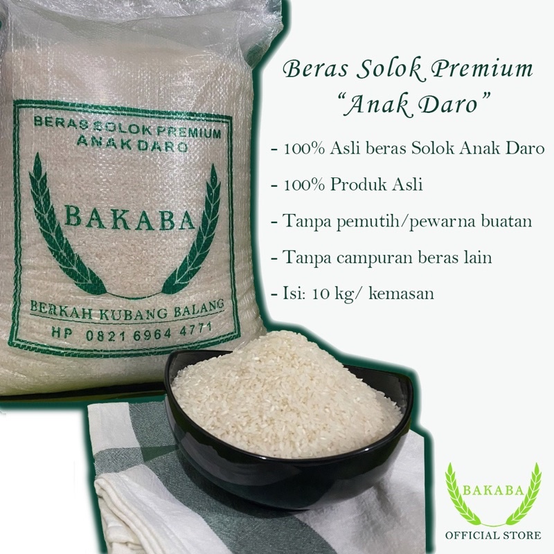 Jual Beras Solok Anak Daro - 10 Kg | Shopee Indonesia