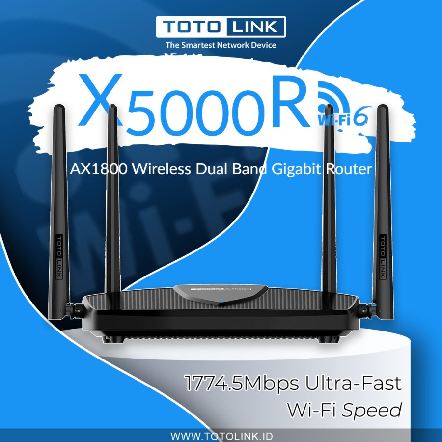 Jual WIRELESS ROUTER TOTOLINK X5000R DUAL BAND WIFI ROUTER GIGABIT | Shopee Indonesia