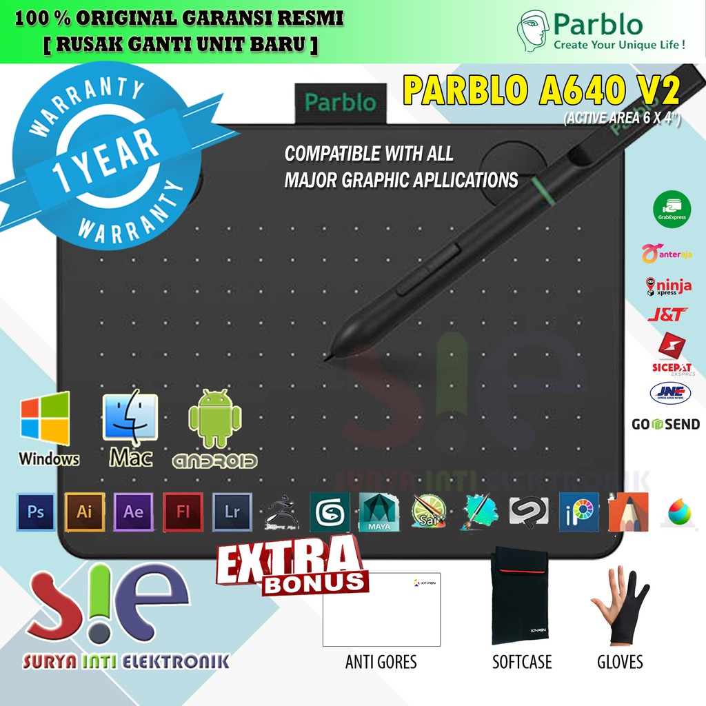 Jual PARBLO A640 V2 GARANSI RESMI 1 THN (RUSAK GANTI UNIT BARU ...