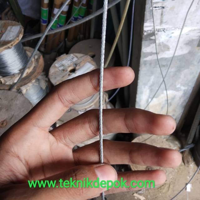 Jual Tali Sling Kawat Seling 1.5 mm Tali Besi Ulir 10 Meter Depok ...