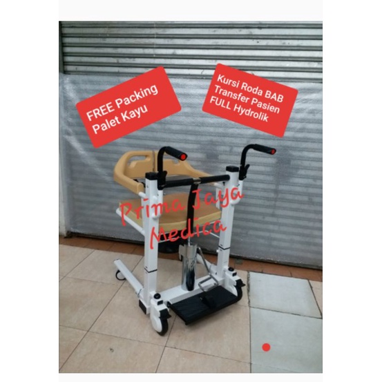 Jual Kursi Roda Transfer Pasien BAB Commode Chair Transport Full ...