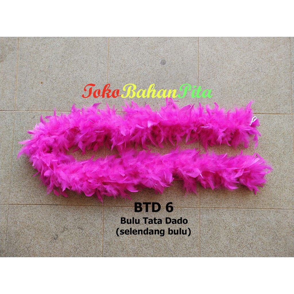 Jual (1 YARD) BULU TATA DADO PINK FANTA BTD 6 | SELENDANG BULU ANGSA ...