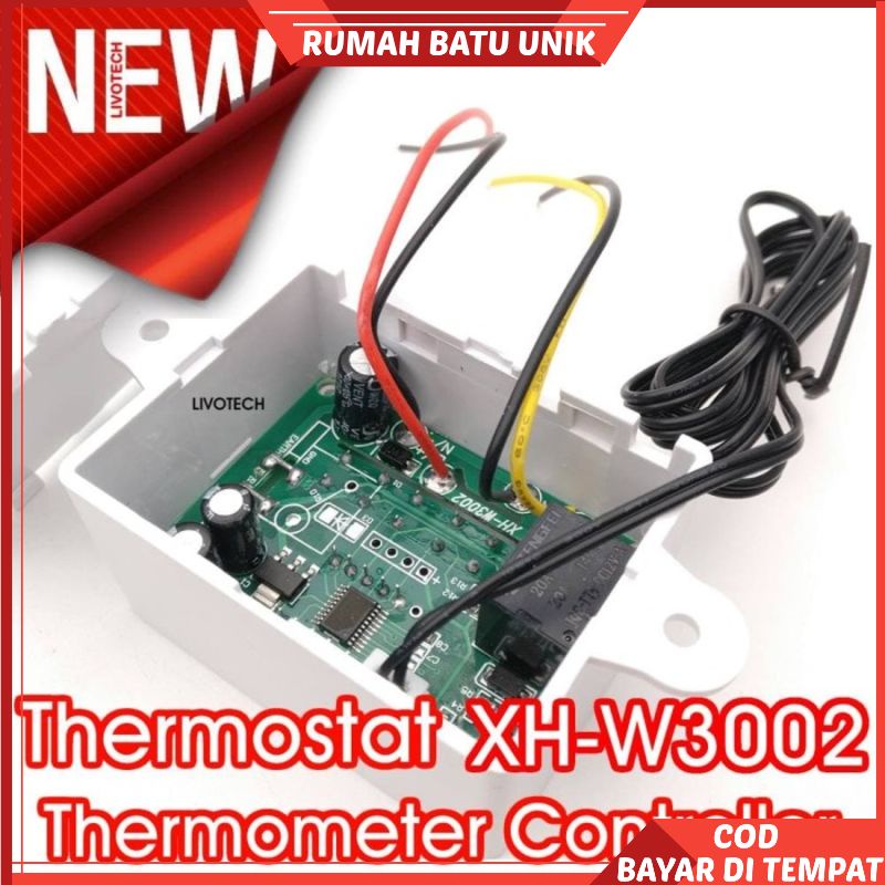 Jual THERMOSTAT TERMOSTAT DIGITAL XH-W3002 220V AC TEMPERATURE CONTROLLER R680 | Shopee Indonesia