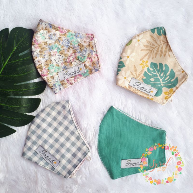 Jual Masker Kain 3 Ply Hijab dan Non Hijab (Syral Mask) | Shopee Indonesia