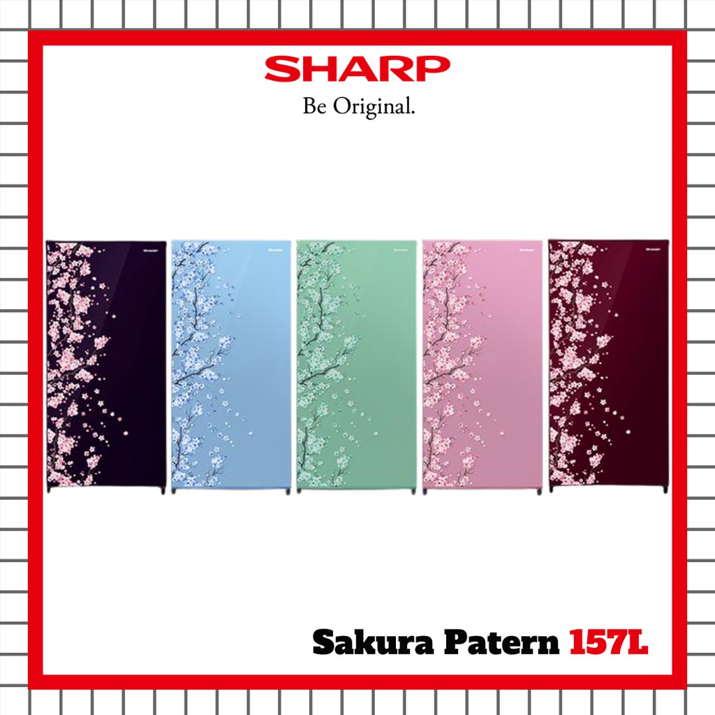 Jual LEMARI ES SHARP 1 PINTU SJ-N182D-VB/VR/SH/SP/SB / KULKAS SHARP 1 ...