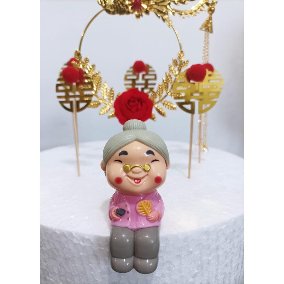 Jual Topper Pasangan Tua Patung Kakek Nenek Patung Hadiah Ulang Tahun ...